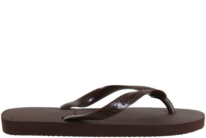Køb HAVAIANAS TOP KLIPKLAPPER I MØRKEBRUNT GUMMI Her - Salg af Badesko ...