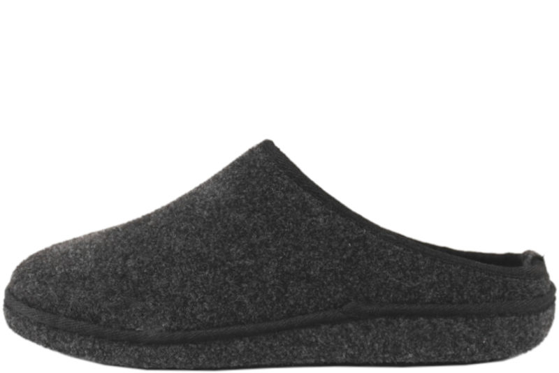 Køb HYGGE SORT TØFFEL I MELERET FILT Her - Salg af Hjemmesko til Herre
